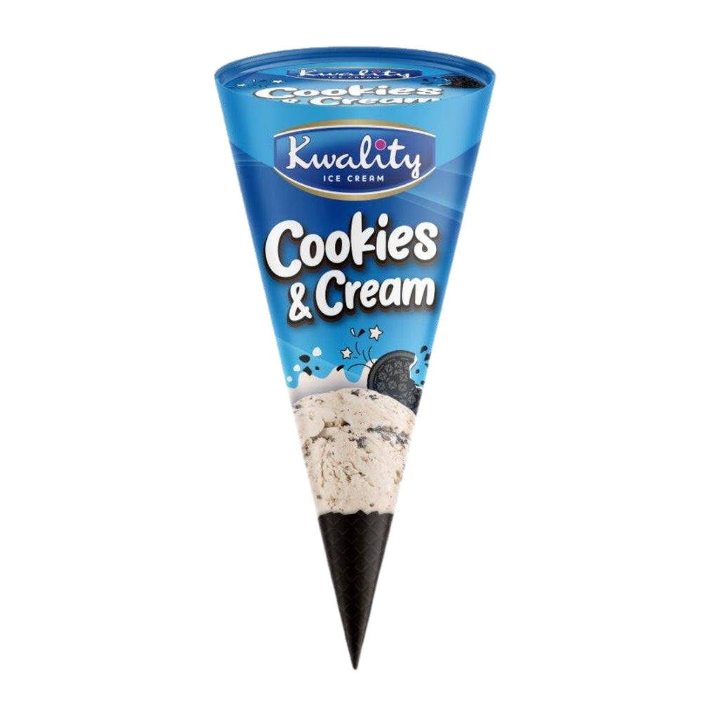 Kwality Cone Cookies & Cream 110ml (Pack of 10) – Billjumla.com