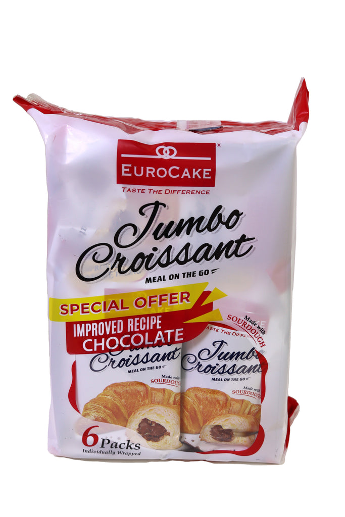 Eurocake Jumbo Croissant Chocolate 300g (Pack of 6 Pieces) – Billjumla.com