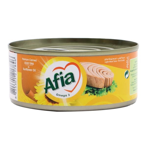 Afia Light Meat Tuna Chunk in Sunflower Oil 160g (Pack of 3 ...