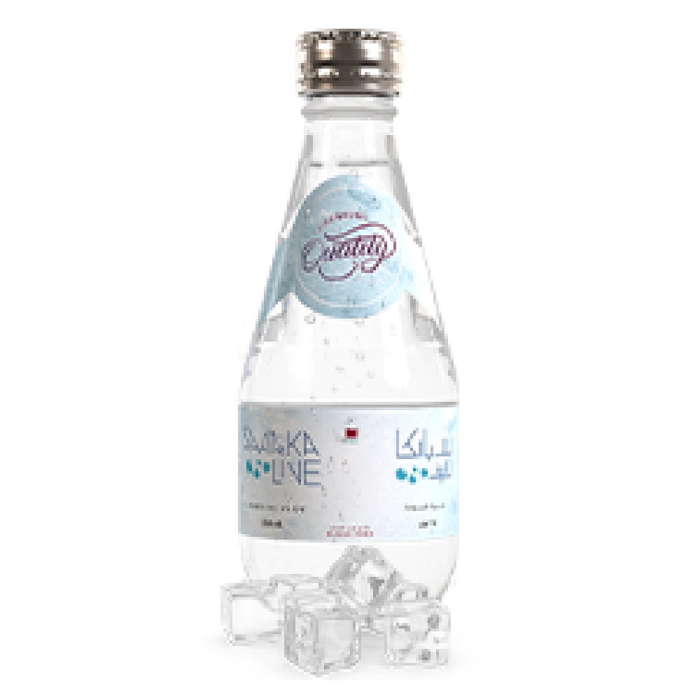 Alkalive Sparkling Water Glass 250ml - (2 Packs of 6 Pieces - Total 12 ...