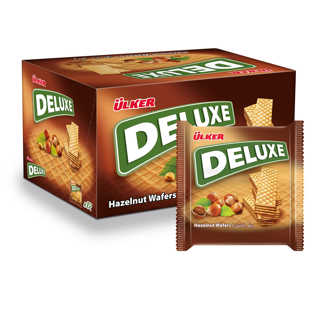 Ulker Deluxe Wafer Hazelnut 40g (Pack of 3)