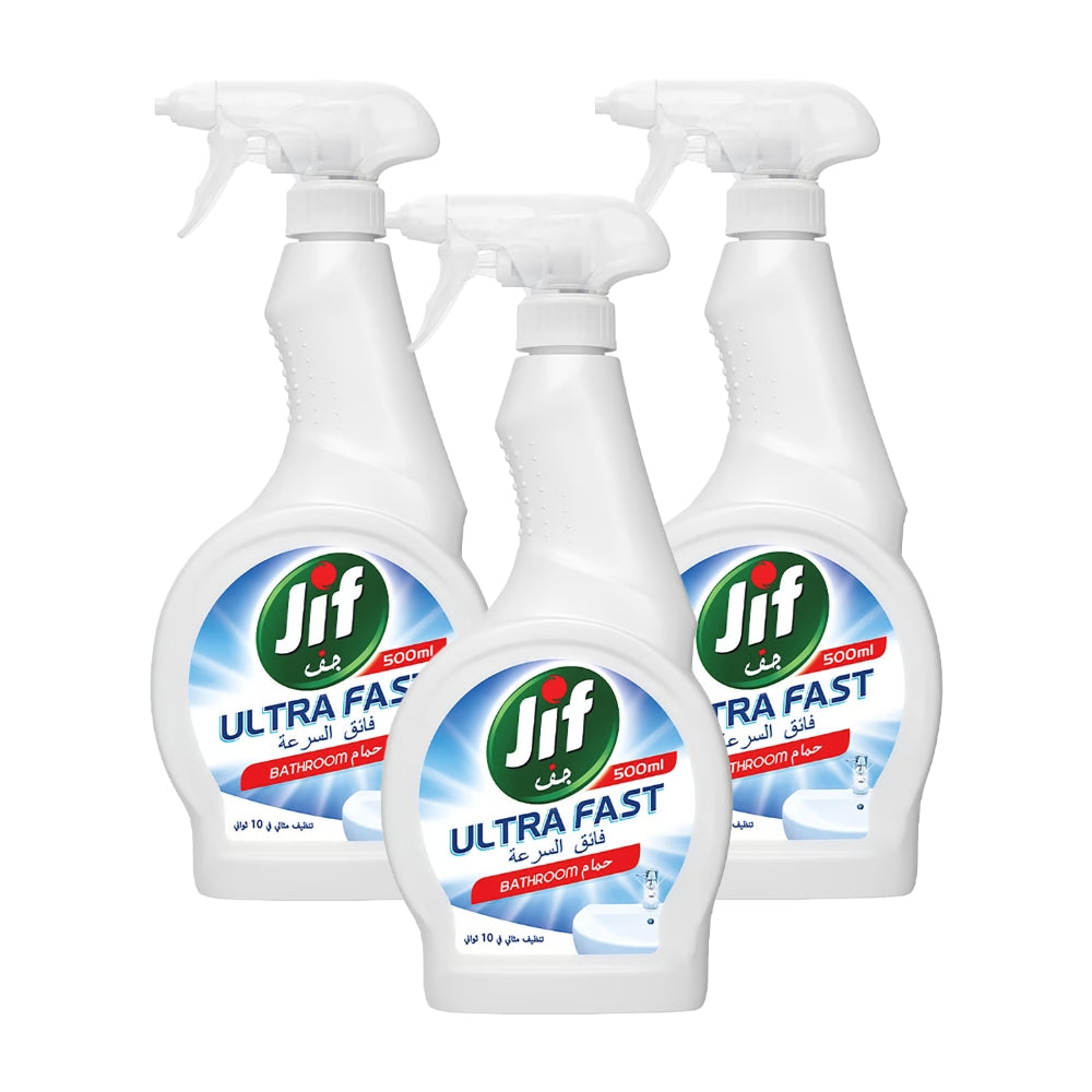 Jif Ultrafast Bathroom Spray 500ml - (Pack of 3)