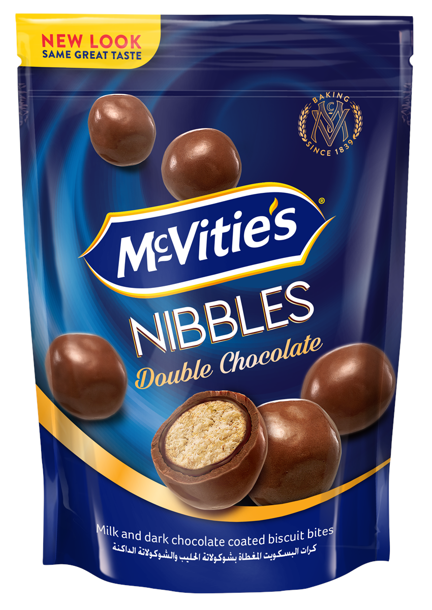 Mcvities Nibbles Double Chocolate 110gm (Pack of 7 Pieces)