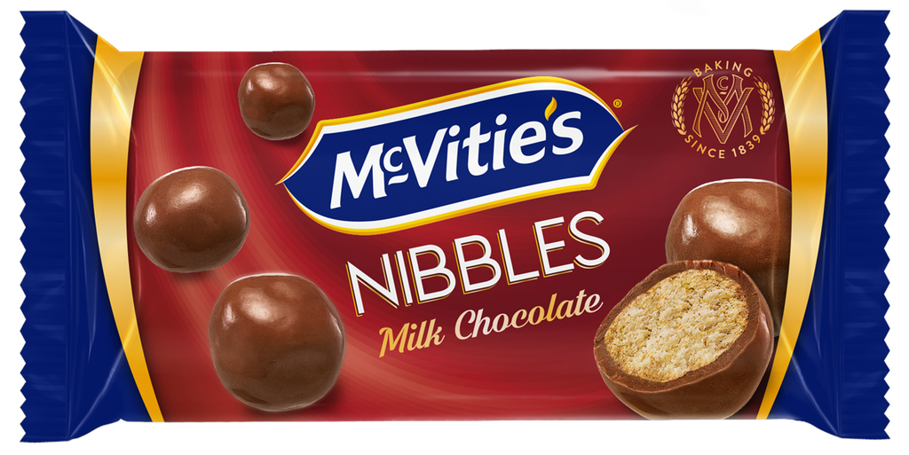 McVitie's Nibbles Milk Chocolate 444 Gm (37gm x 12 Pieces)