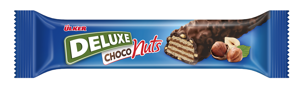 Ulker Deluxe Choco Nuts With Hazelnut 35g (Pack of 12 Pieces ...