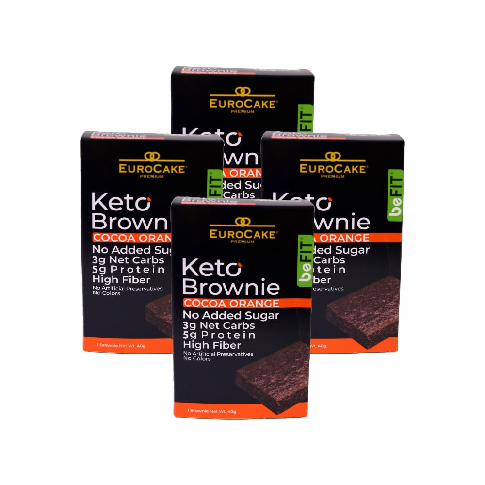 Eurocake Premium BeFIT Keto Brownie 40g (Pack of 4)