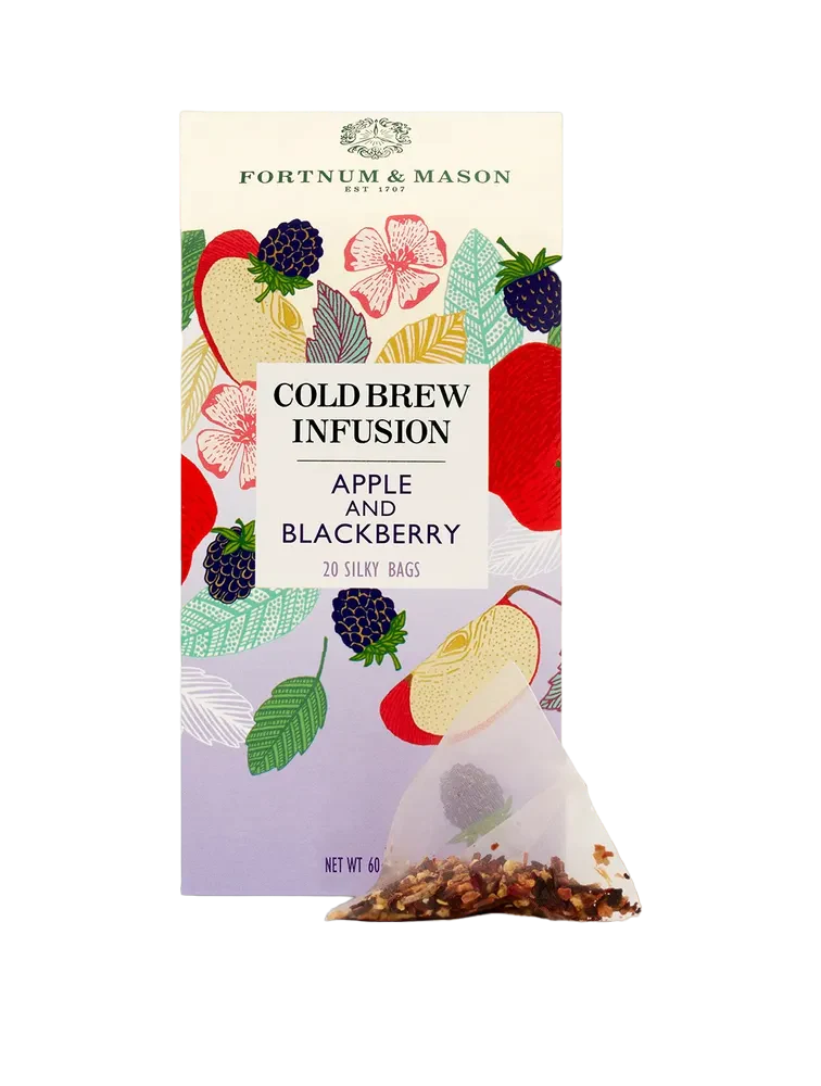 Fortnum & Mason Apple & Blackberry Cold Brew Infusion 20 Silky Tea Bag ...