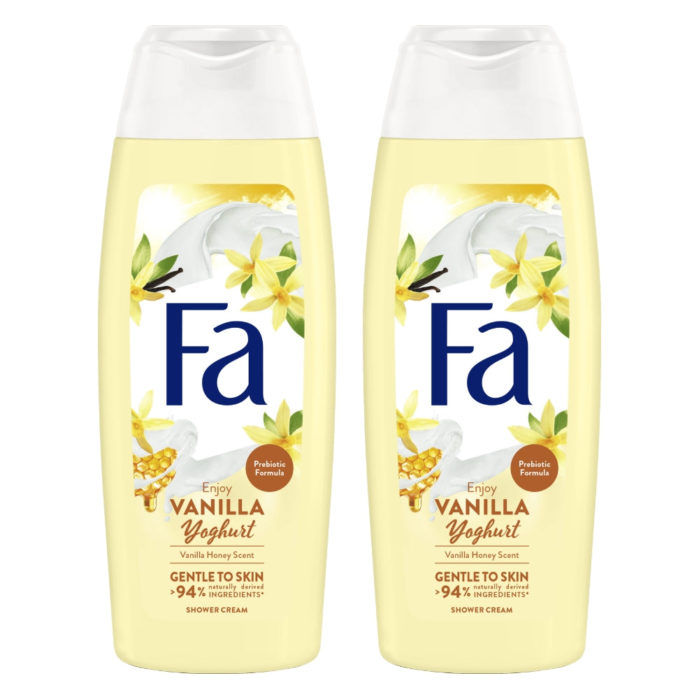 Fa Shower Gel Yoghurt Vanilla Honey 500 ml (Pack of 2)