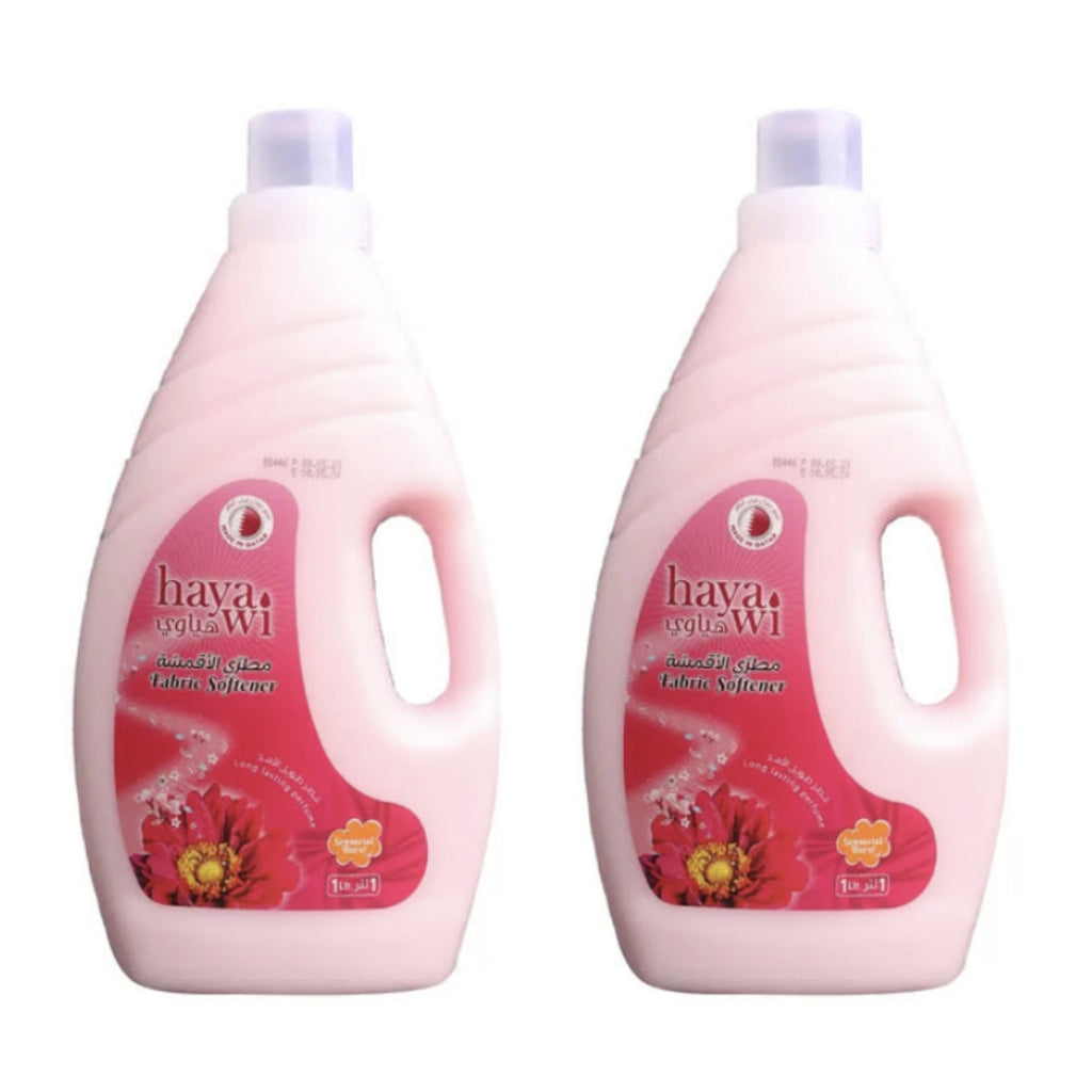 Hayawi Fabric Softener - Pink 1 ltr (Pack of 2)