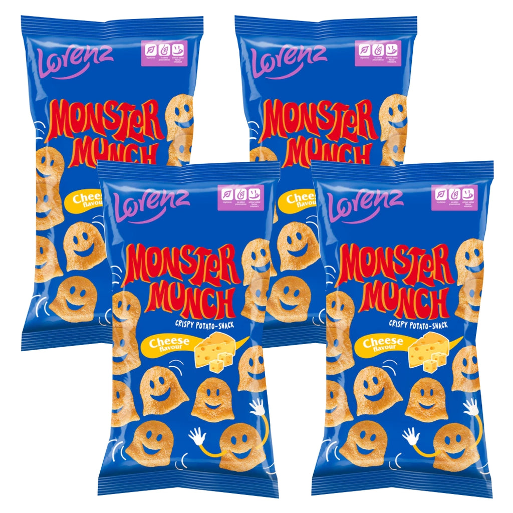 Lorenz Monster Munch Cheese 75g (Pack of 4)