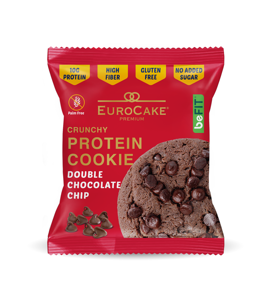 Eurocake Protein Cookie Double Chocolate 40g (Pack of 2)