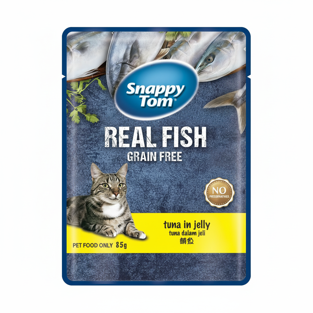Snappy Tom Tuna In Jelly Pouch 85gm (Pack of 4)