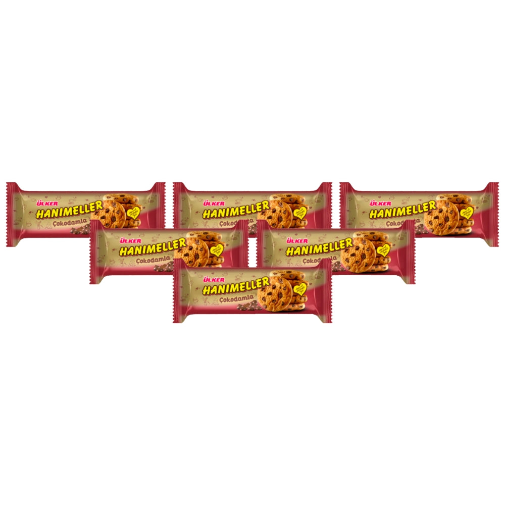 Ulker Hanimeller With Chocolate Chips 82g (Pack of 6 Pieces ...