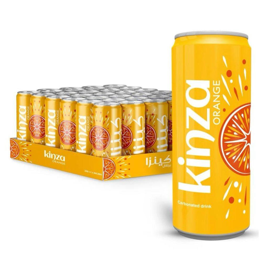 Kinza Orange Can 250ml (Pack of 30 Pieces) – Billjumla.com