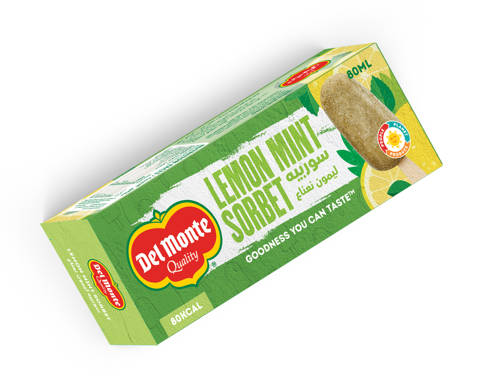 Del Monte Lemon Mint Sorbet 80ml (Pack of 3)