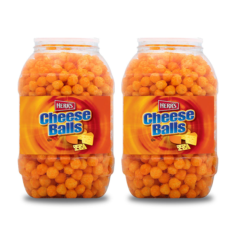 Herr's Cheese Ball Barrel 17Oz (Pack of 2)