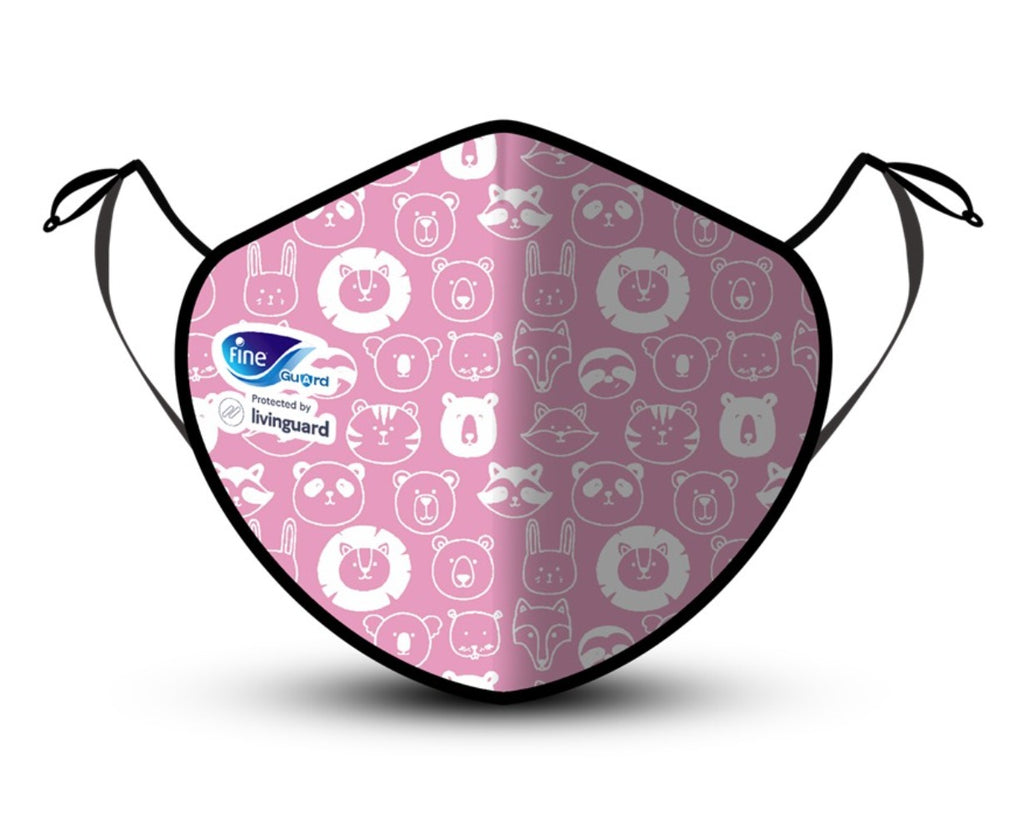 Fine Guard Comfort Face Mask Kids (Pink) - Pack of 2 – Billjumla.com