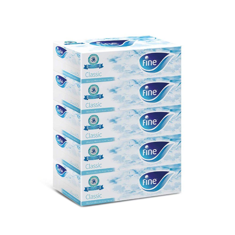 Fine Classic Face Tissues 200 x 2ply - Total 40 Boxes – Billjumla.com