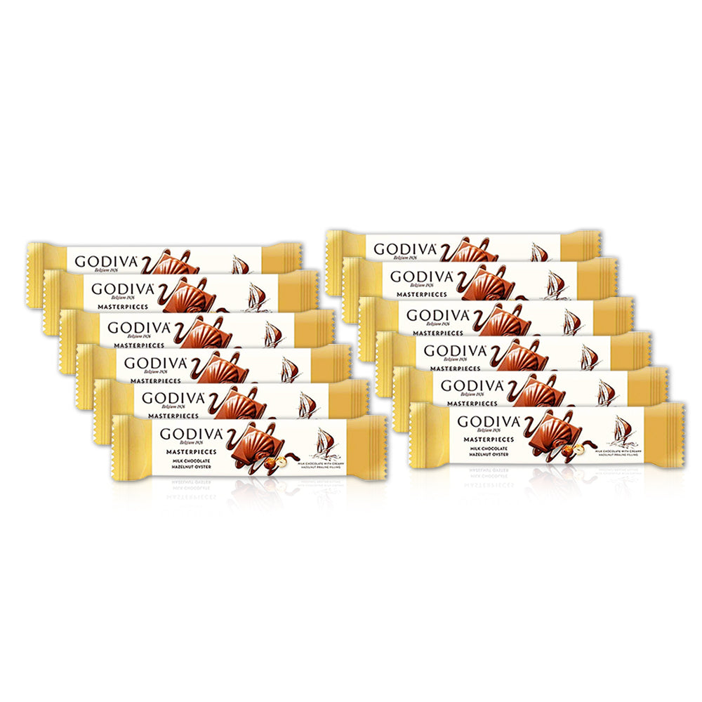 Godiva Milk Chocolate Hazelnut Oyster 30g Regular - (Pack Of 12 Pieces – Billjumla.com