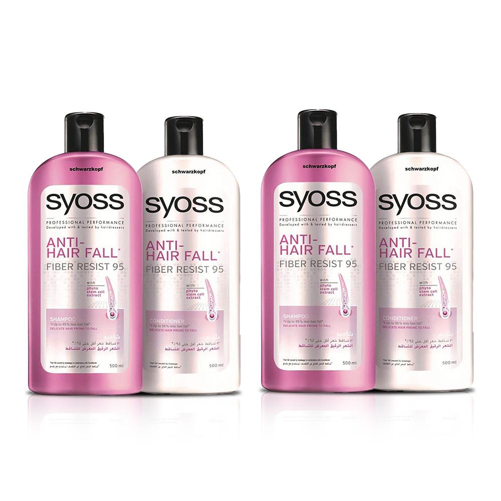Syoss Shampoo Antihairfall + Conditioner 500 Ml Twinpack (Pack of 2 ...
