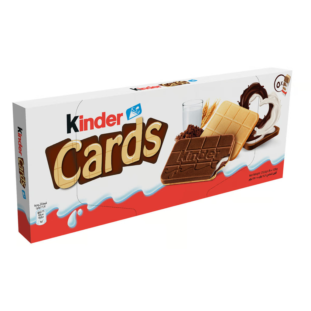 Kinder Cards Chocolate Biscuits 128g - (Pack of 2) – Billjumla.com