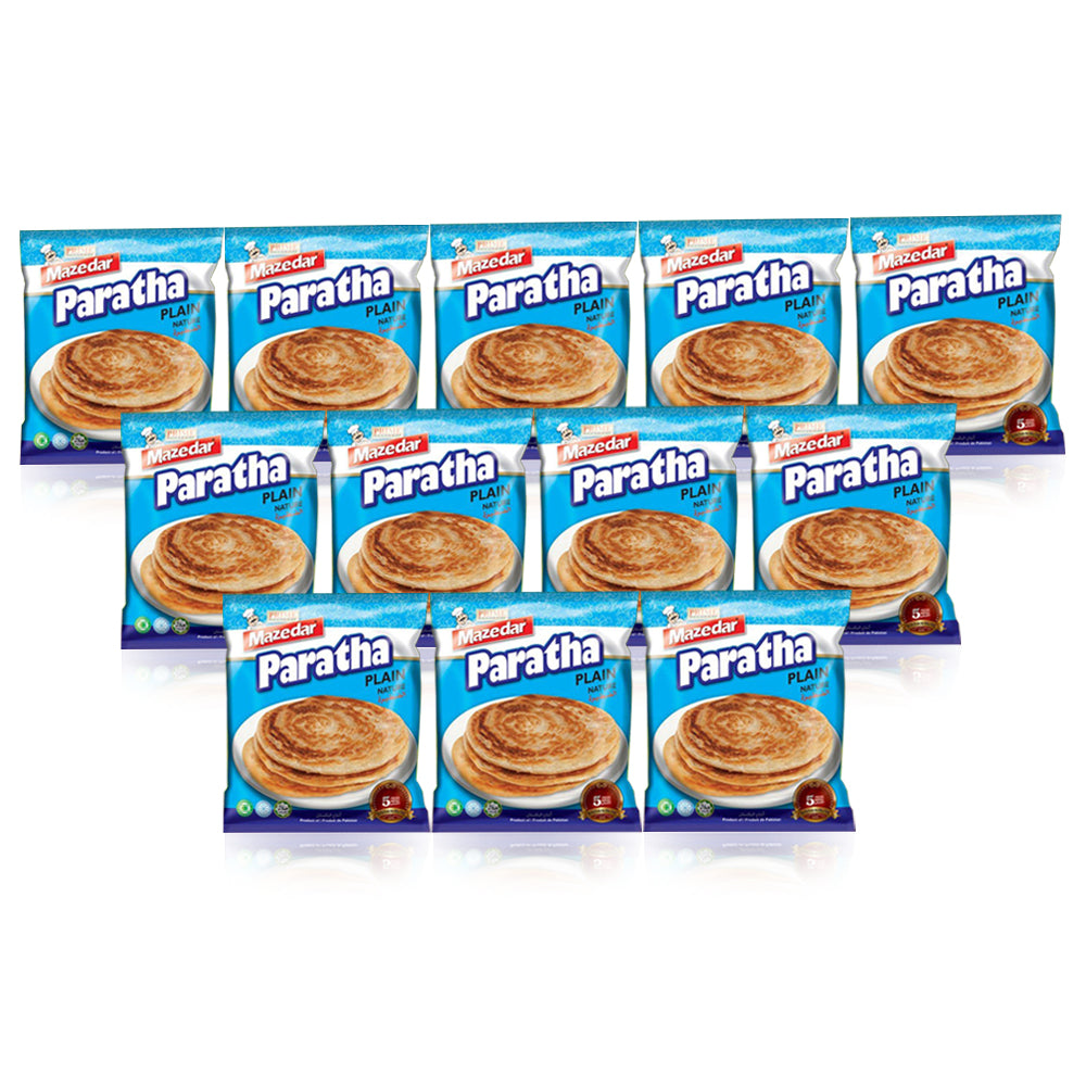 Mazedar Frozen Plain Paratha 400gm - (Pack Of 12) – Billjumla.com