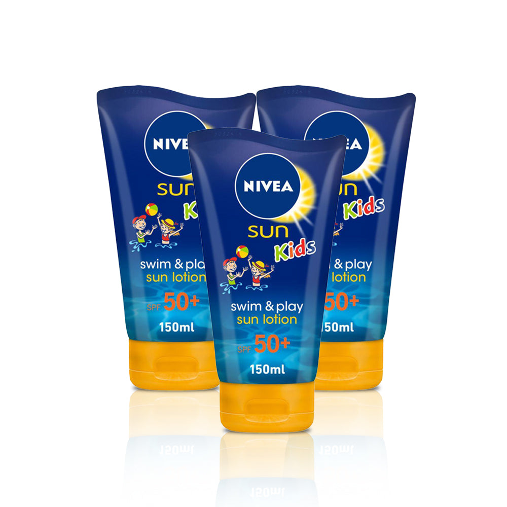 Nivea Sun Kids Swim & Play SPF 50+ 150ml - (Pack of 3) – Billjumla.com