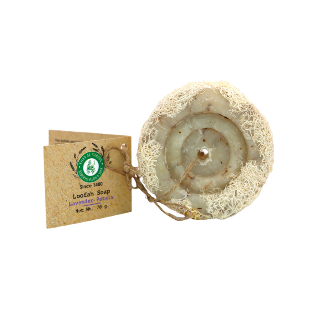 Khan Al Saboun Herbal Soap Lavender With Loofah 70g