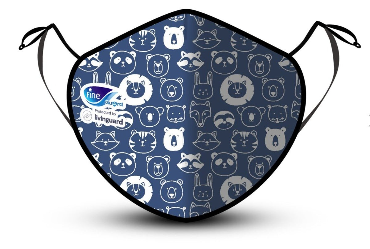 Fine Guard Comfort Face Mask Kids (Blue) - Pack of 2 – Billjumla.com