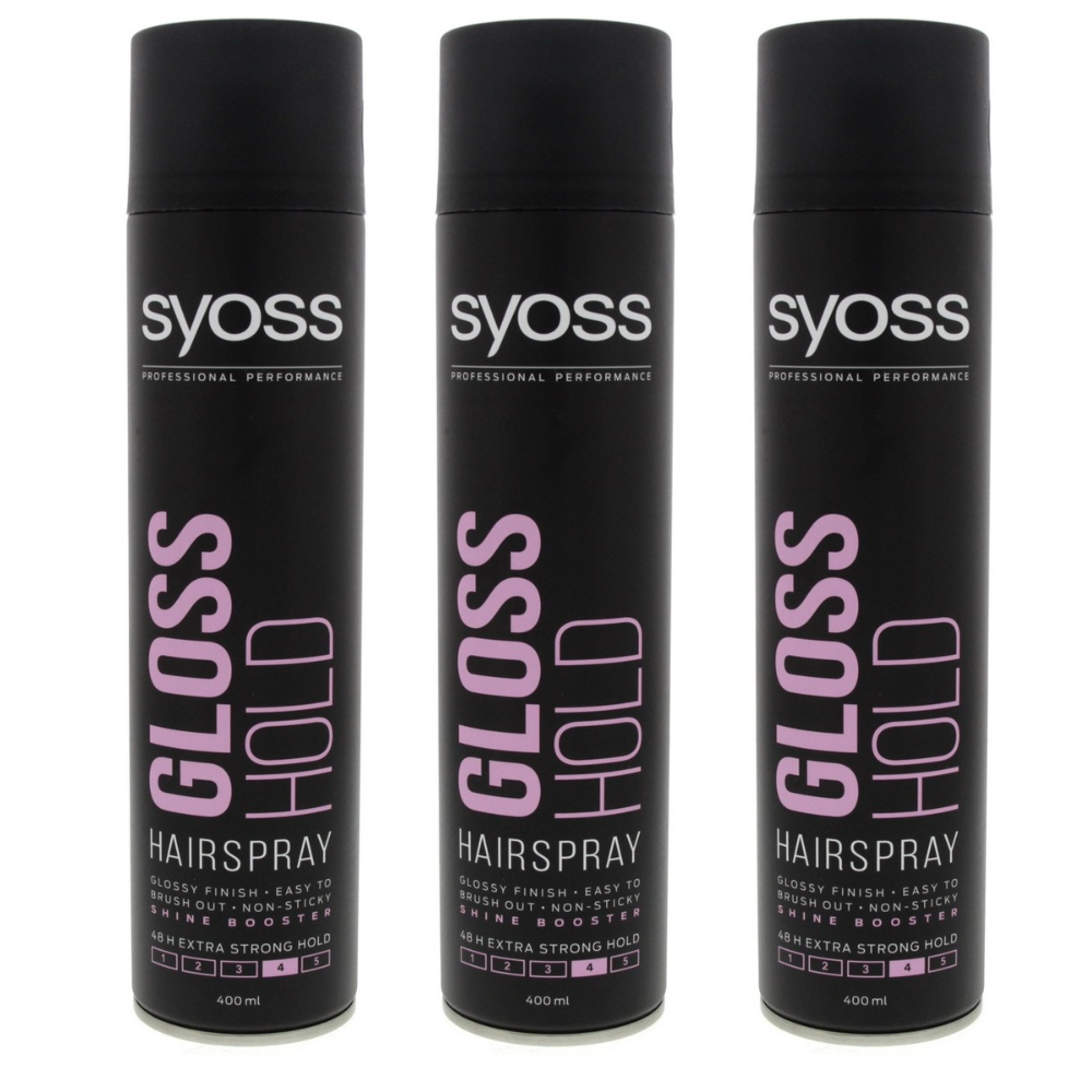 Syoss Hair Spray Gloss Hold 400ml (Pack Of 3) – Billjumla.com