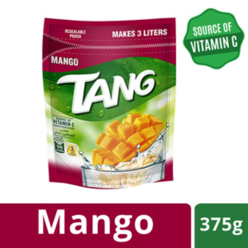 Tang Juice Mango Pouch 375g (Pack Of 12pcs)