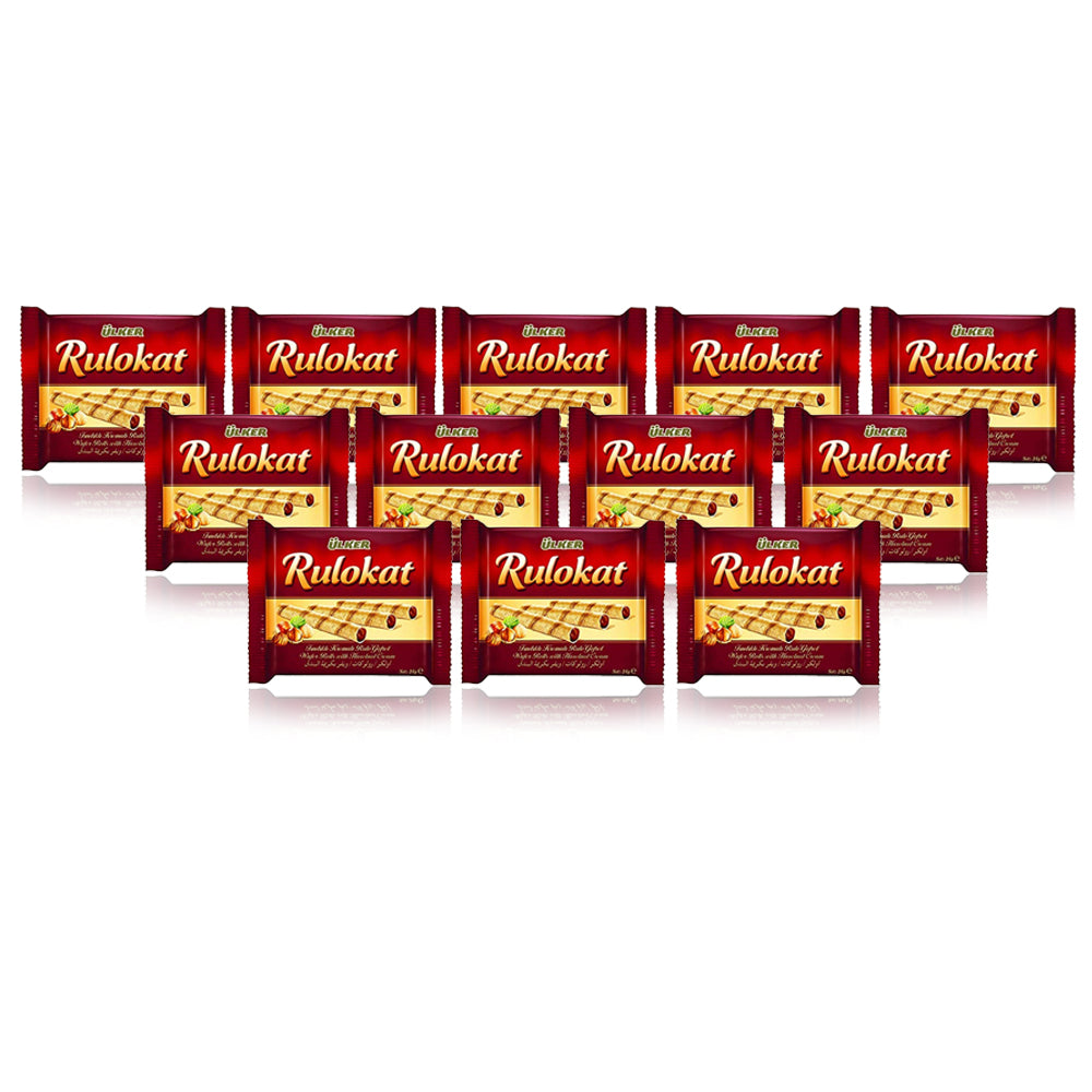 Ulker Rulokat Wafer Biscuit 24g - (2 Packs Of 24 Pieces )