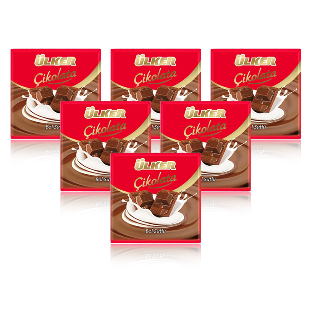ULKER Square Chocolate Milky 60g - (Pack Of 6 Pieces) – Billjumla.com