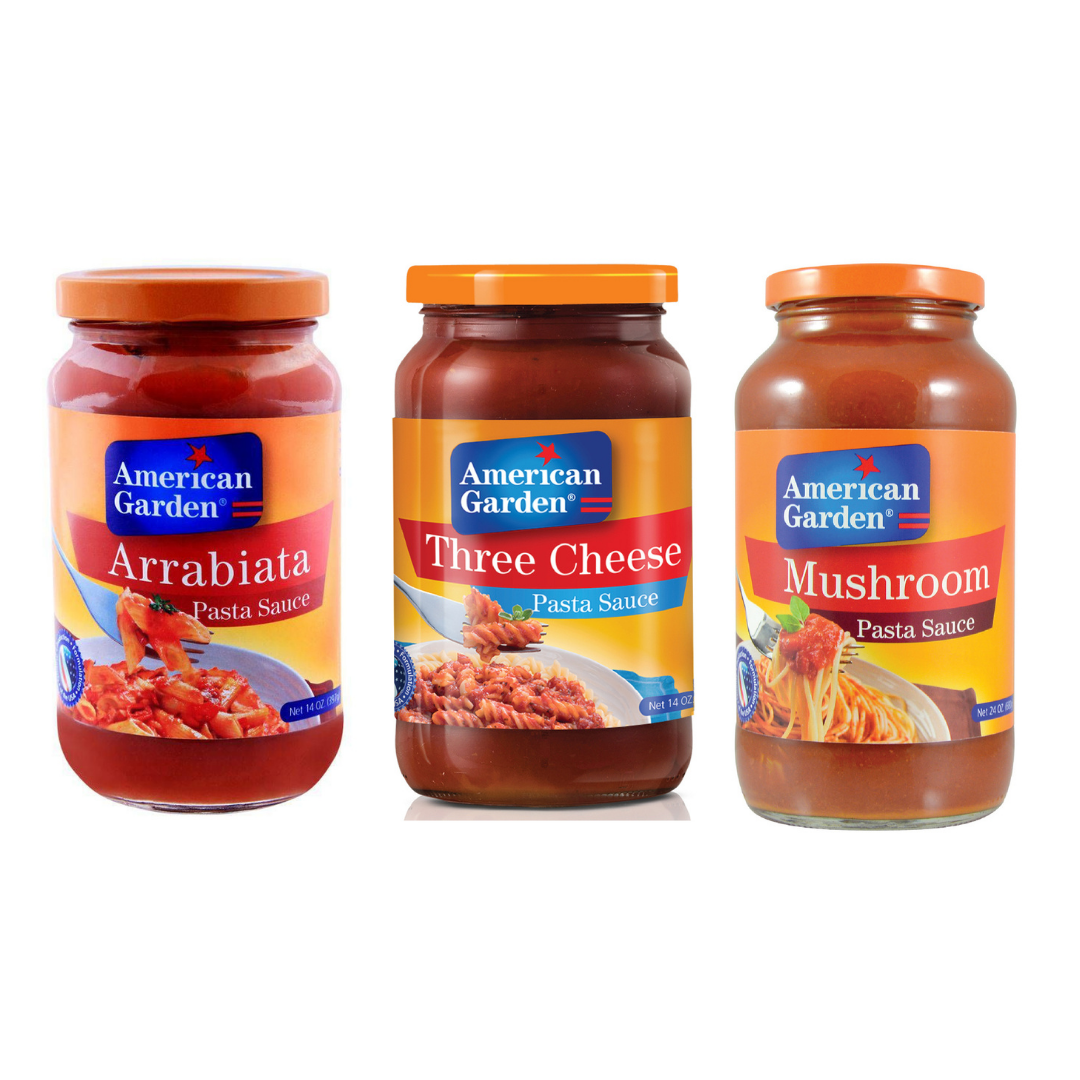 American Garden Pasta Sauce 397G Variety Pack (2 of Each - Total 6 Pie ...