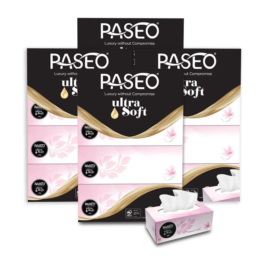 Paseo Face Tissues Frangipani 3 Ply - Total 24 Boxes – Billjumla.com