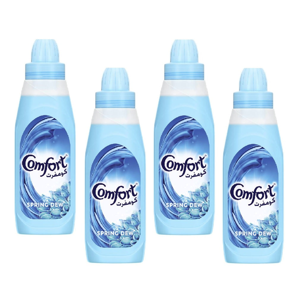 Comfort Fabric Softener Spring Dew 1L - (Pack of 4)