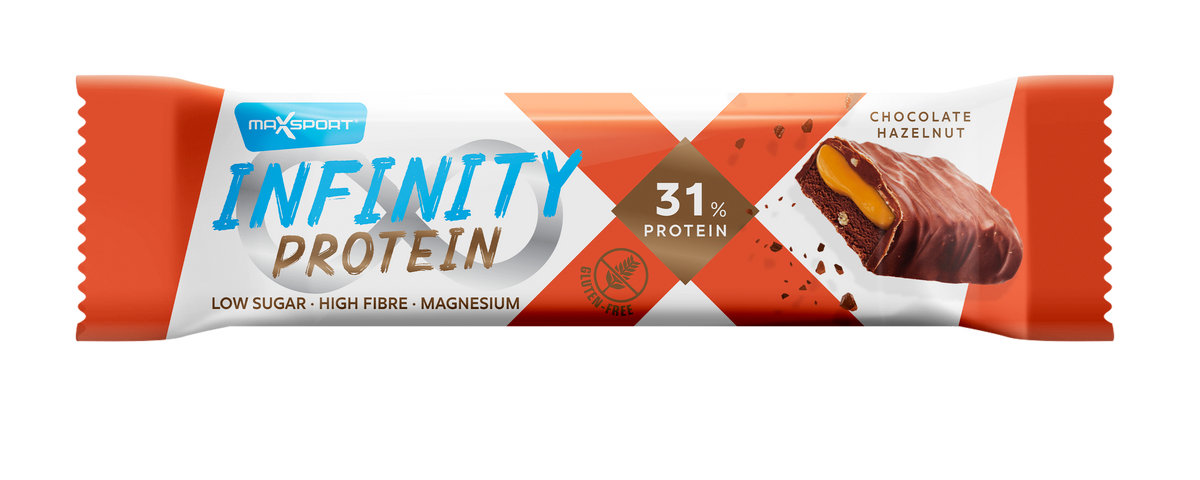Maxsport Infinity Protein Bar - Chocolate Hazelnut 55g (Pack of 6 ...