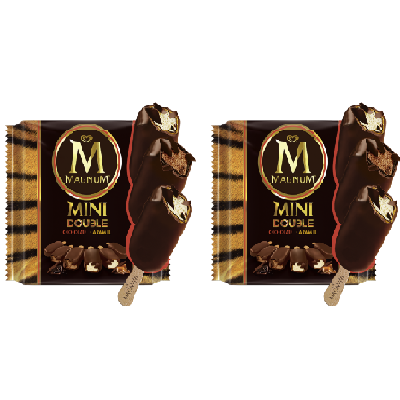 Magnum Mini Double Caramel Chocolate 360ml - (2 Packs of 6 Pieces - To ...