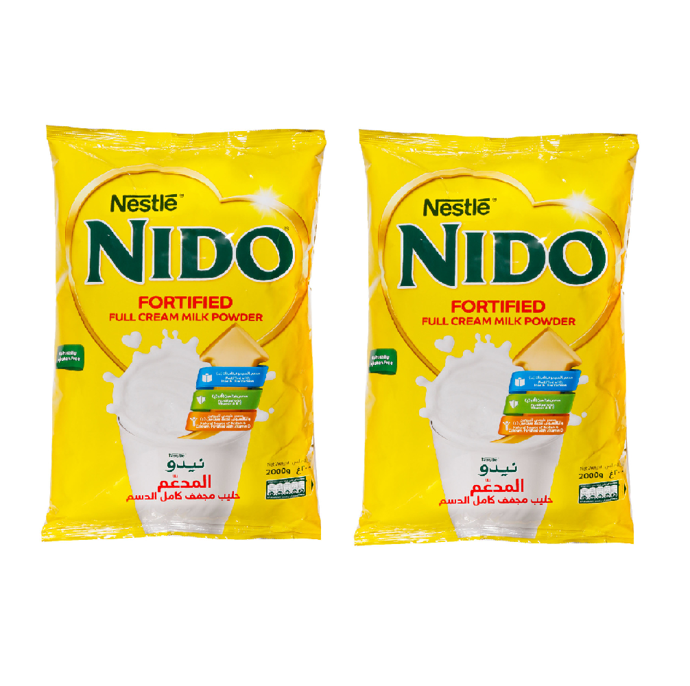 Nido Full Cream Milk Powder Pouch 2kg - (Pack of 2) – Billjumla.com